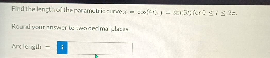 Solved Find the length of the parametric curve | Chegg.com