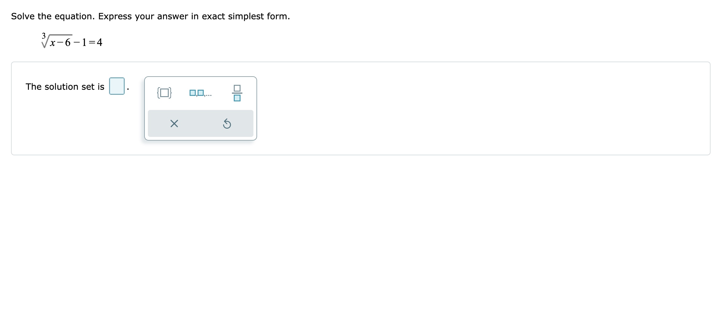 Solved Solve the equation. Express your answer in exact | Chegg.com