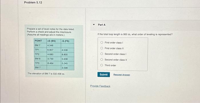 Solved Prepare a set of level notes for the data listed. | Chegg.com