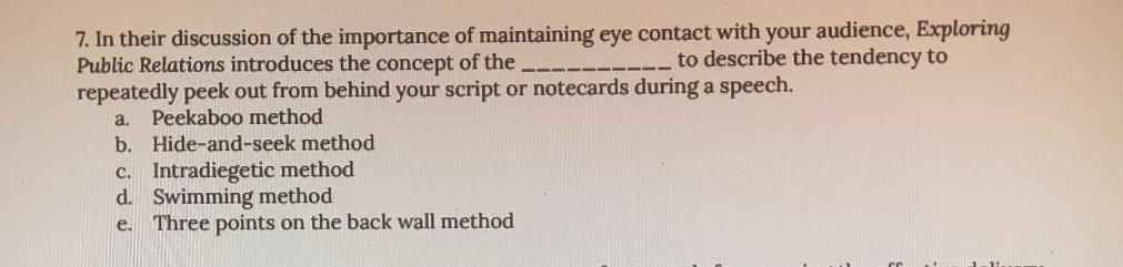 Solved 7. In their discussion of the importance of | Chegg.com