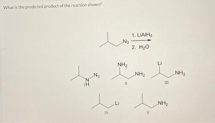 Solved What is the predicted product of the reaction shown? | Chegg.com