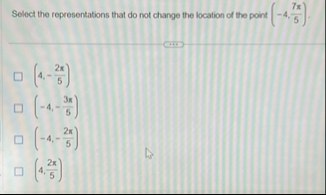 Solved Select the representations that do not change the | Chegg.com