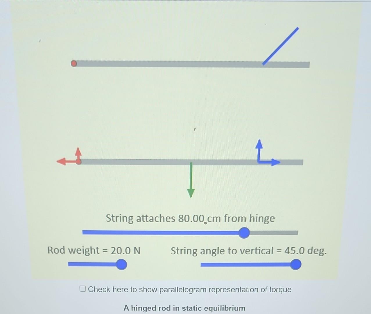 Assuming the rod remains in static equilibrium, | Chegg.com
