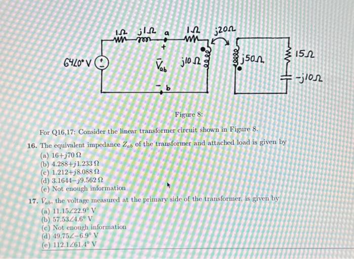 Solved Figure 8: For Q16,17: Consider the linear transformer | Chegg.com