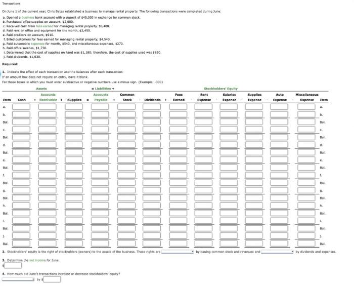 Solved Trensactiocs Do Rune 1 if the cument yeat Chris Bates | Chegg.com