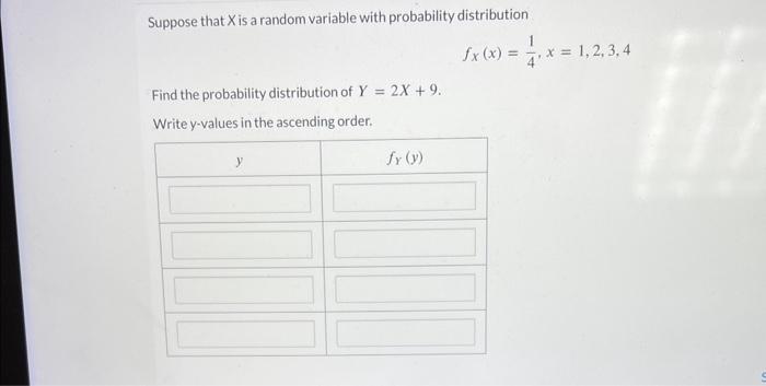 Solved Suppose that X is a random variable with probability | Chegg.com