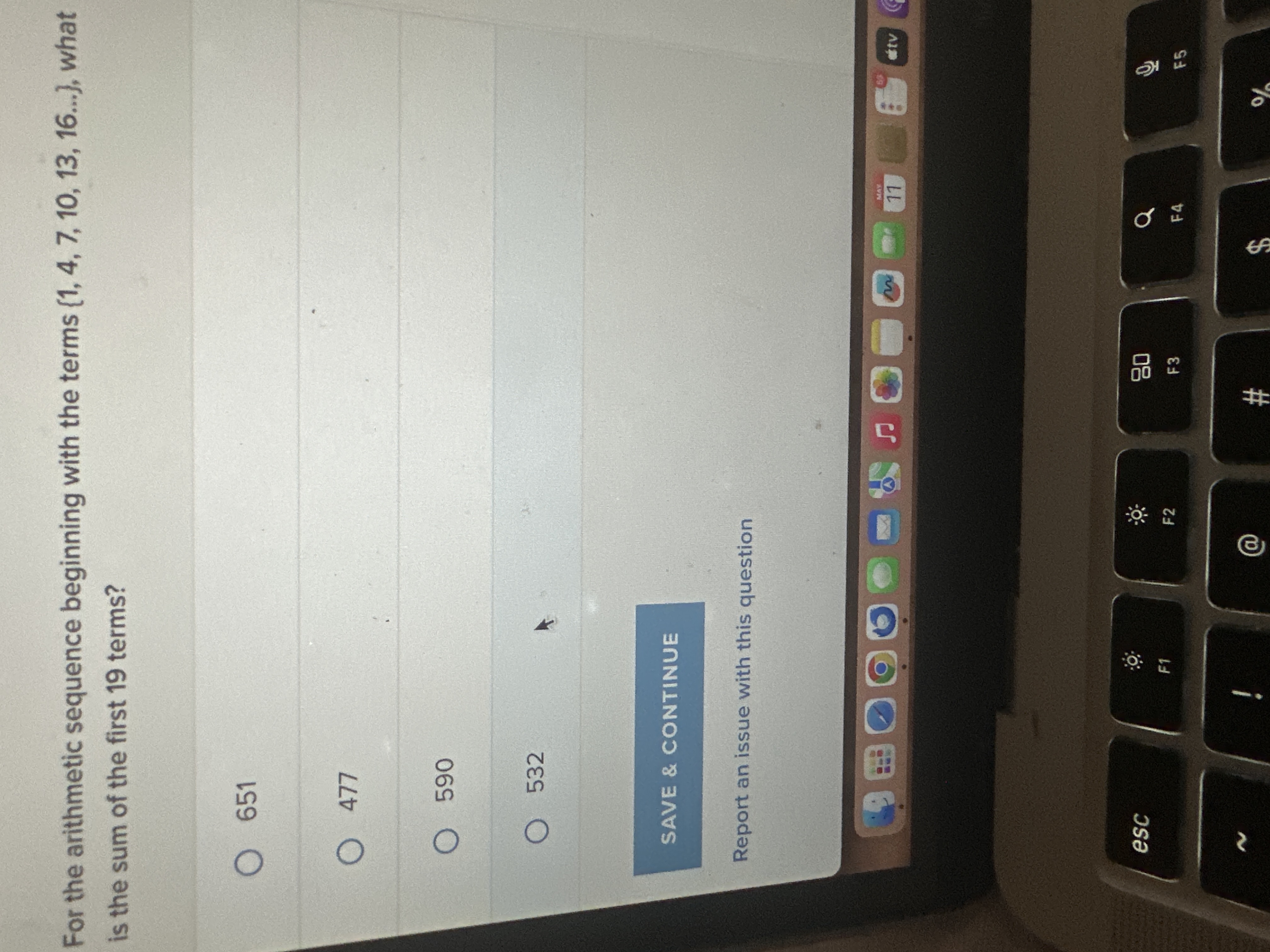 Solved For the arithmetic sequence beginning with the terms | Chegg.com