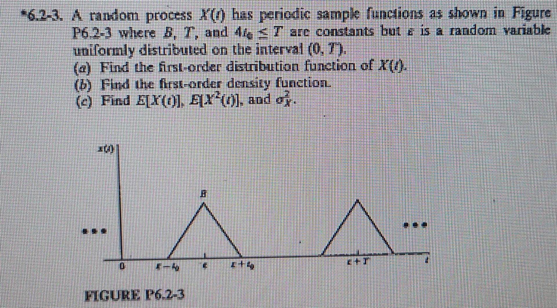Solved *6.3-3. A random process () has periodic sample | Chegg.com