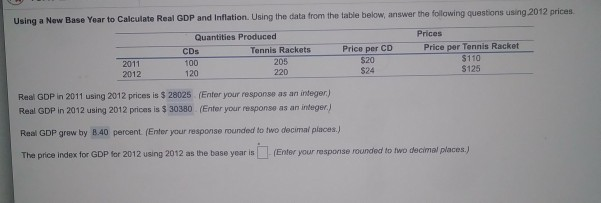 Solved 1. a) The price index for GDP (GDP Deflator) for | Chegg.com