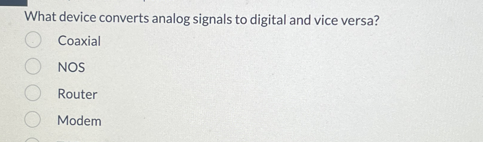 Solved What device converts analog signals to digital and | Chegg.com