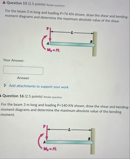 Solved Question 15 ( 2.5 ﻿points) ﻿Retake questionFor the | Chegg.com