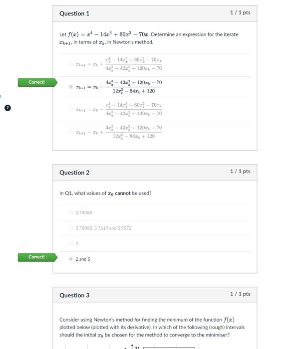 Solved Second Question 3Let f(x)=x4−14x3+60x2−70x. Determine | Chegg.com