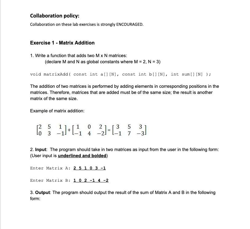 Solved Collaboration policy:Collaboration on ﻿these lab | Chegg.com