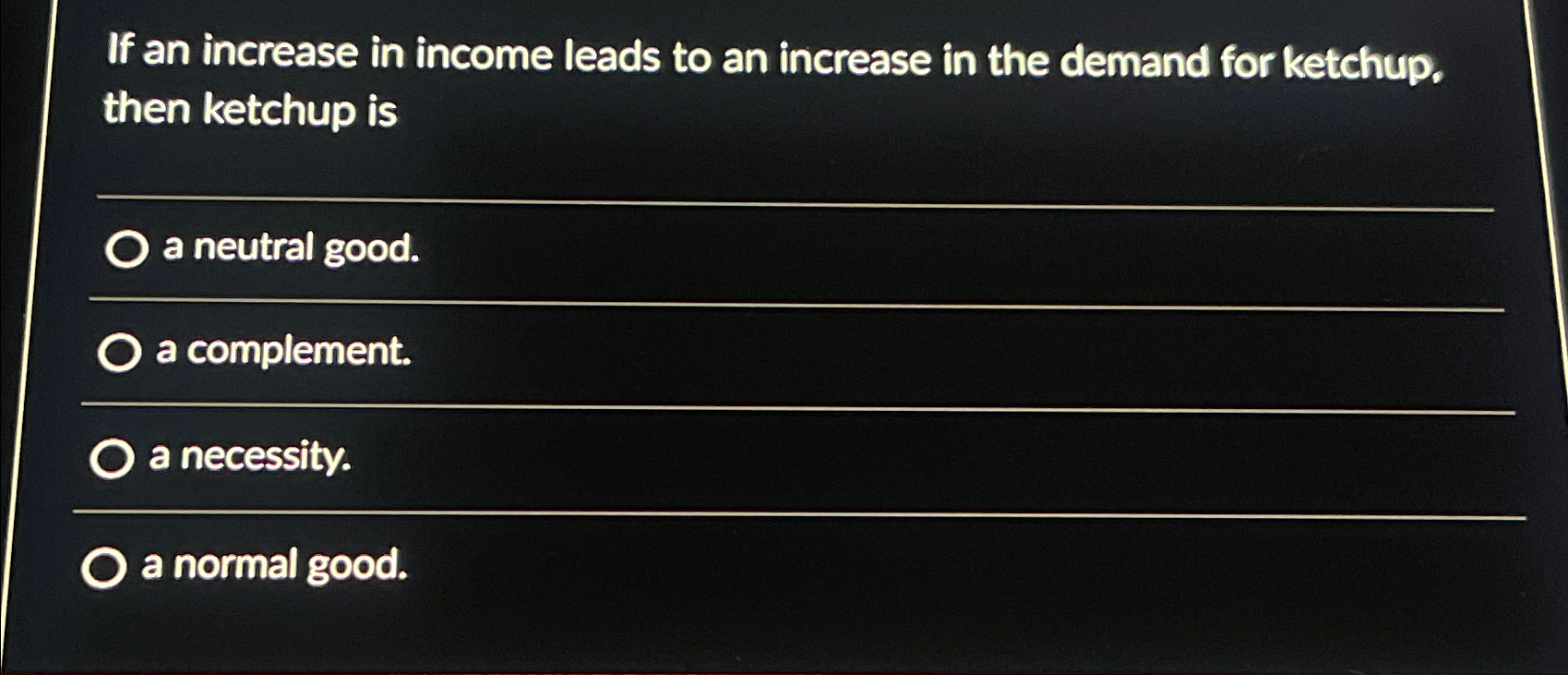 Solved If an increase in income leads to an increase in the | Chegg.com