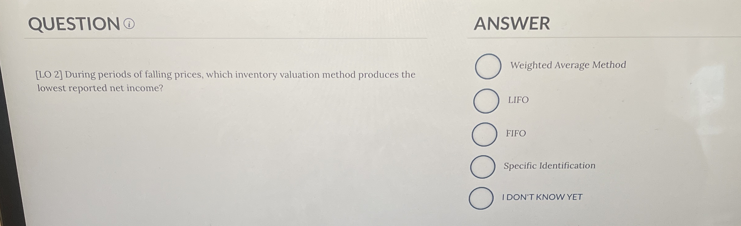 Solved QUESTION ?(i)[LO 2] ﻿During periods of falling | Chegg.com