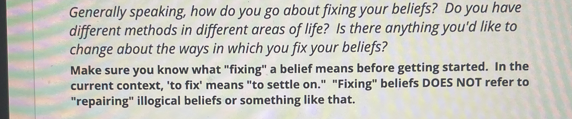 Solved Generally speaking, how do you go about fixing your | Chegg.com