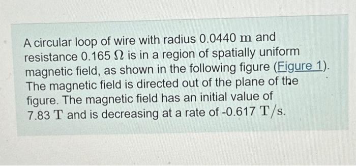 Solved Is the induced current in the loop clockwise or | Chegg.com