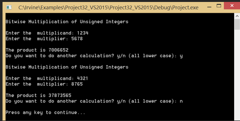 Solved MASM 1. ﻿Implement Bitwise Multiplication algorithm | Chegg.com