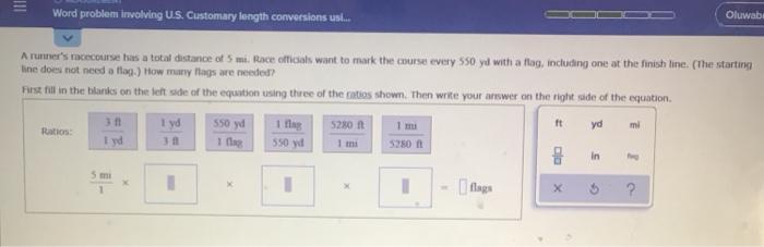 Solved Word problem involving U.S. Customary length | Chegg.com