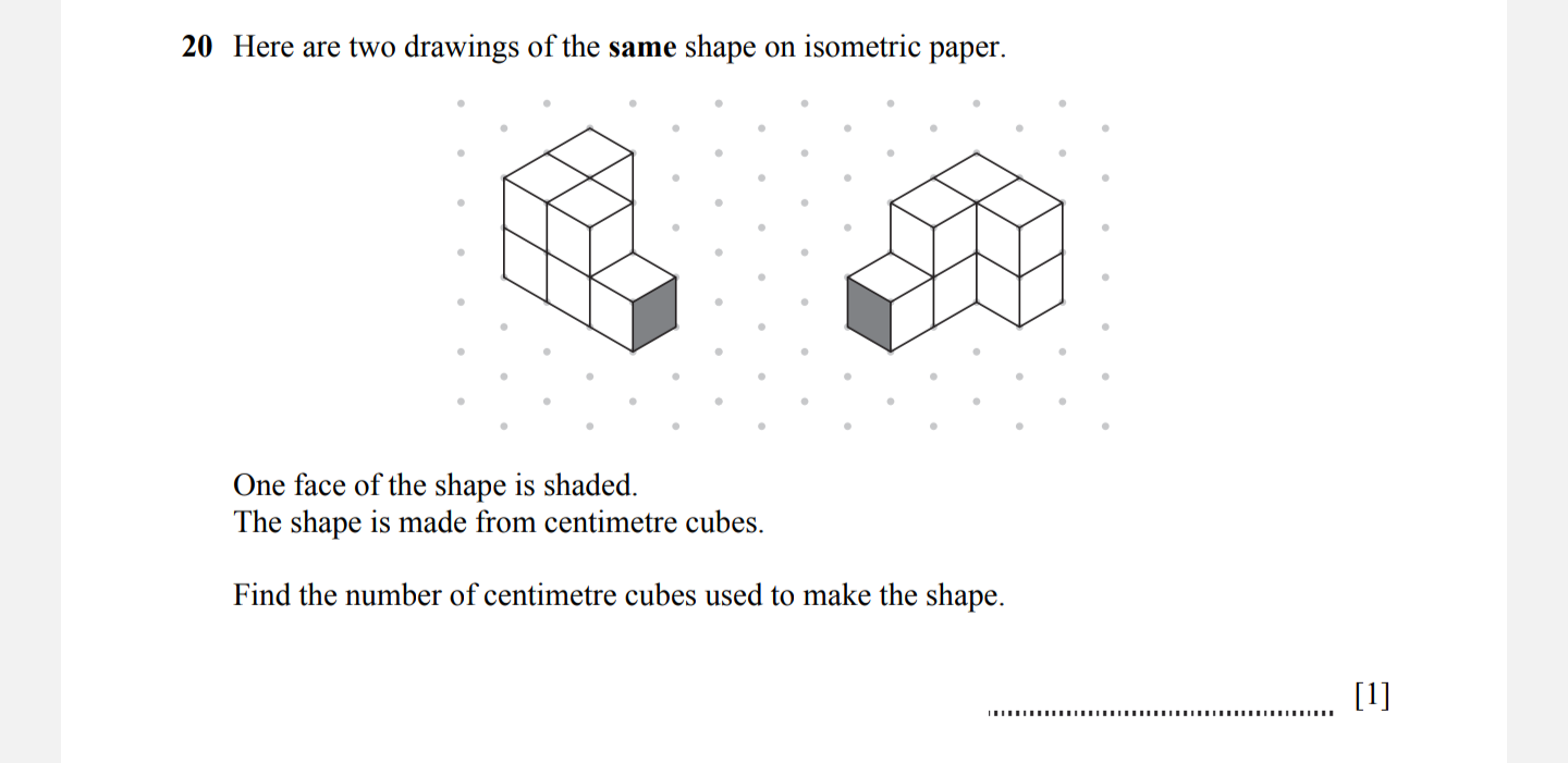 Solved Here are two drawings of the same shape on isometric | Chegg.com