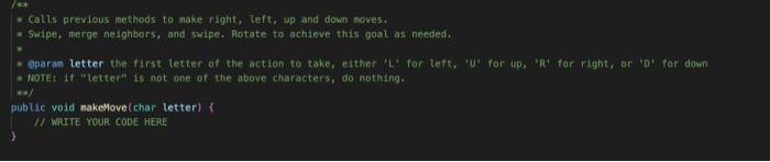 Solved i'm trying to code the game 2048 using 2-D arrays but | Chegg.com