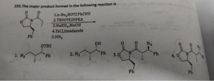 155. The major product formed in the following | Chegg.com
