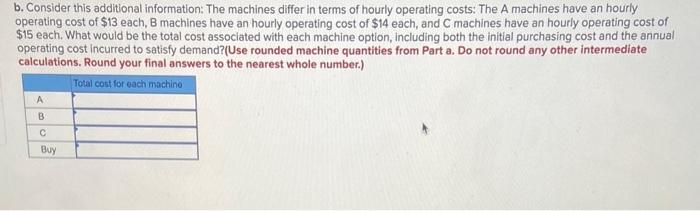Solved A manager must decide which type of machine to buy, | Chegg.com
