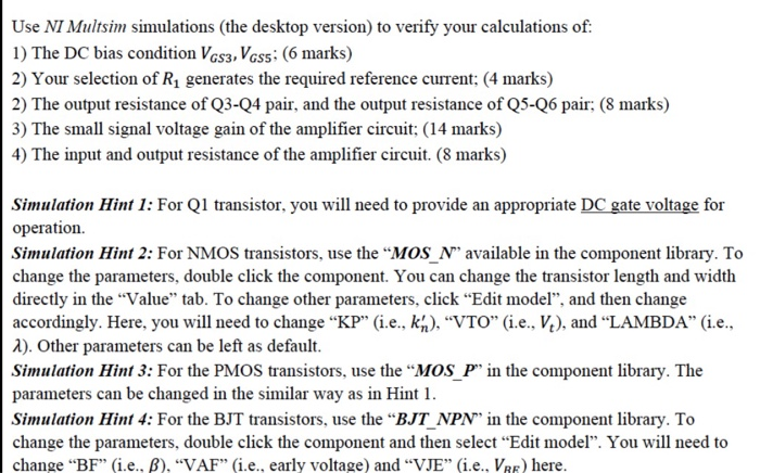 Solved An analogue amplifier circuit is shown in Figure 1 | Chegg.com