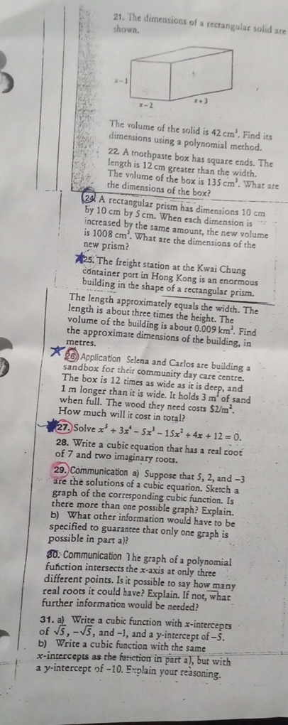Solved The dimensions of a rectangular solid are shown.The | Chegg.com