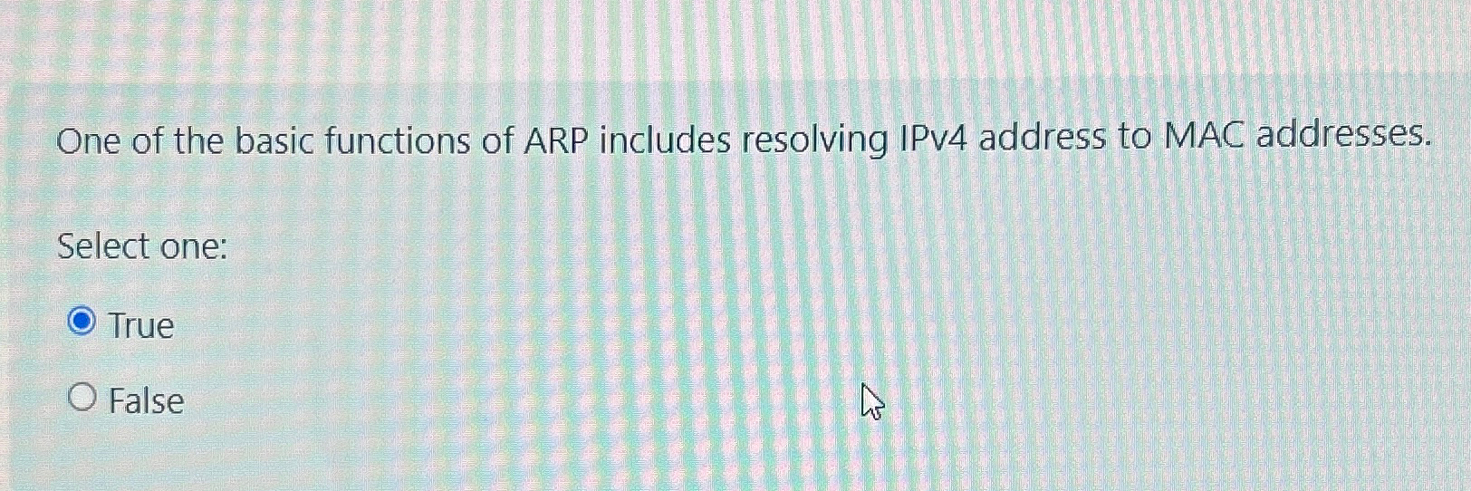 Solved One of the basic functions of ARP includes resolving | Chegg.com