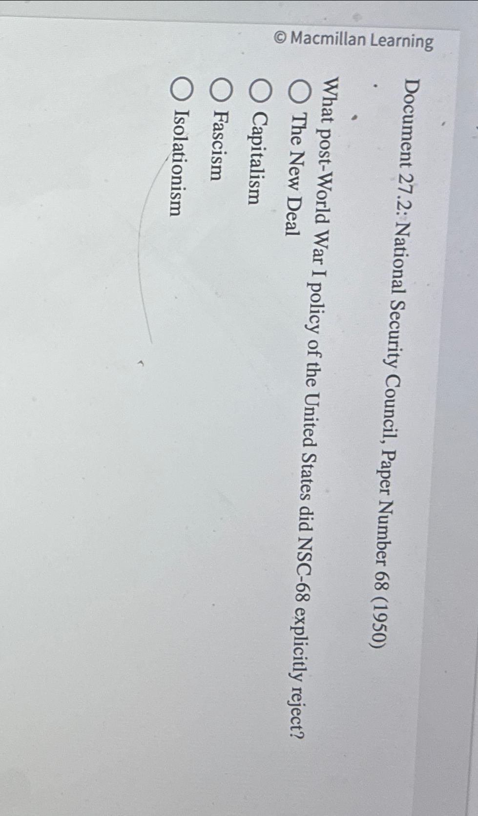 Solved Document 27.2: National Security Council, Paper | Chegg.com