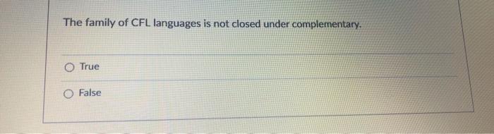 Solved The family of CFL languages is not closed under | Chegg.com