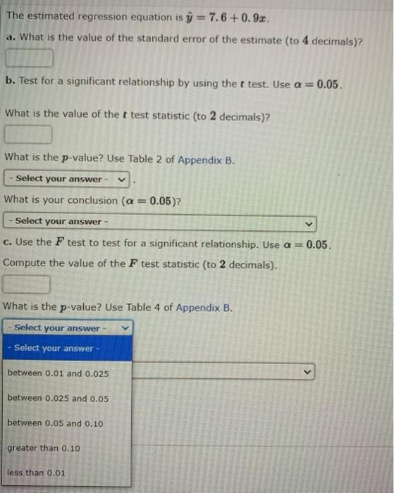 Solved Given Are Five Observations For Two Variables And Y 