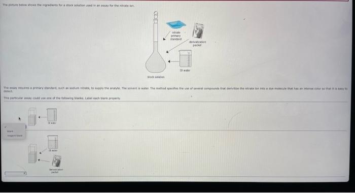 the second part gives the same options (blank/reagent | Chegg.com