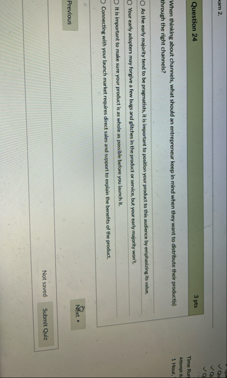 Solved kam 2.Question 243 ﻿ptsTime RunAttempt dy1 ﻿Hour, | Chegg.com