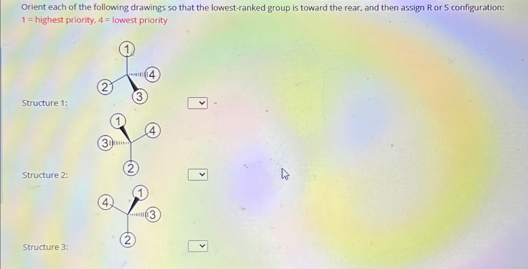 Solved Orient each of the following drawings so that the | Chegg.com