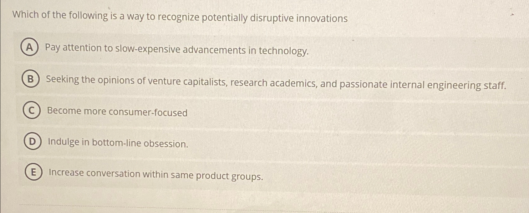 Solved Which of the following is a way to recognize | Chegg.com