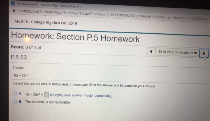 Solved Do Homework - Nathan Wu Google Chrome | Chegg.com