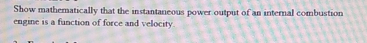 Solved Show mathematically that the instantaneous power | Chegg.com