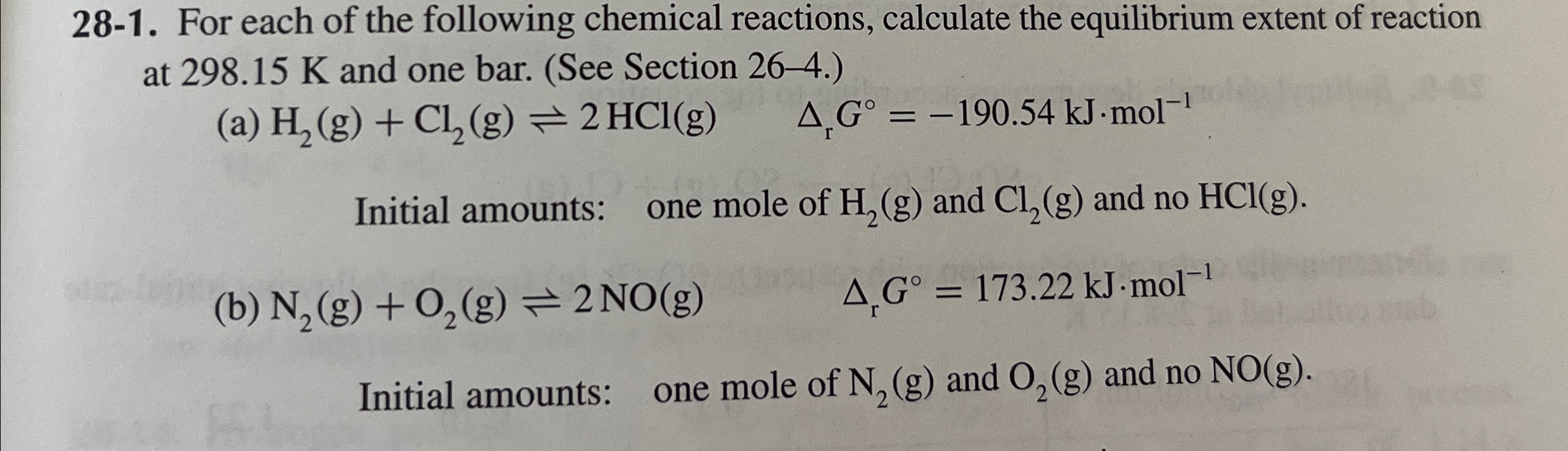 Solved 28-1. ﻿For each of the following chemical reactions, | Chegg.com