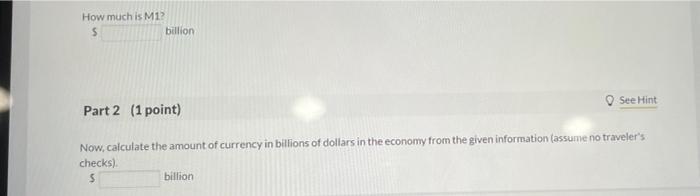 Solved Part 1 (1 point) Use the information in the table | Chegg.com