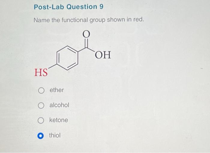Solved Name the functional group shown in red. ether alcohol | Chegg.com