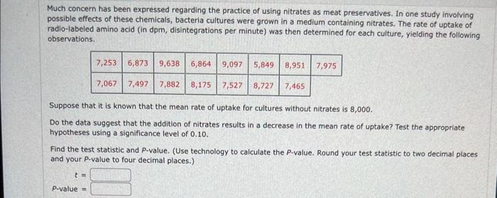 Solved much concerns has been expressed .. find t and p | Chegg.com