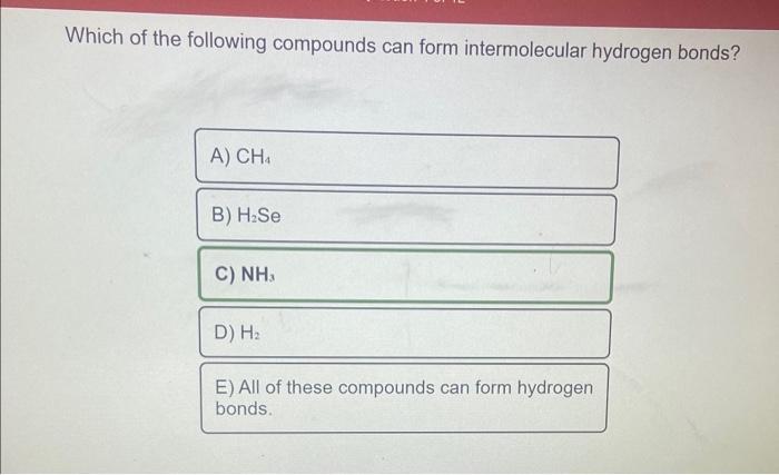 Solved Which of the following compounds can form | Chegg.com
