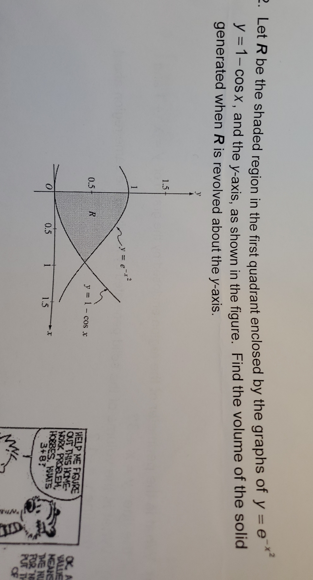 Solved Let R ﻿be the shaded region in the first quadrant | Chegg.com