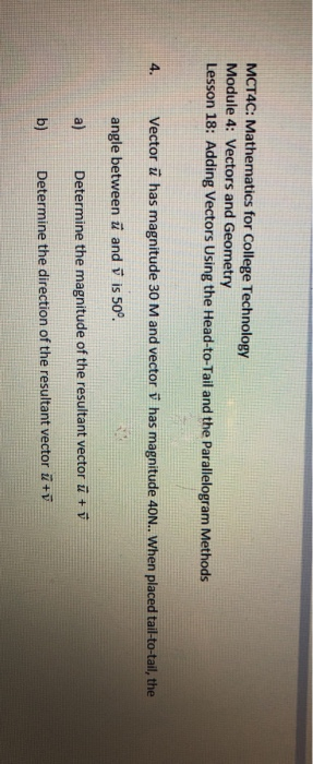 Solved MCT4C: Mathematics for College Technology Module 4: | Chegg.com