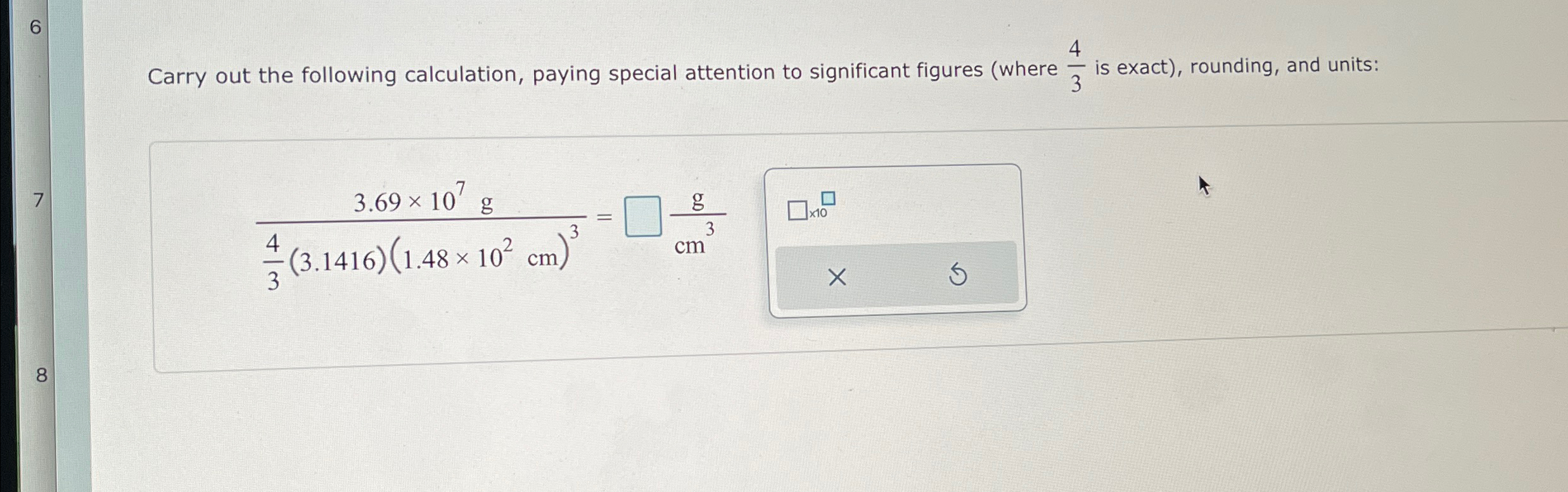 Solved Carry out the following calculation, paying special | Chegg.com