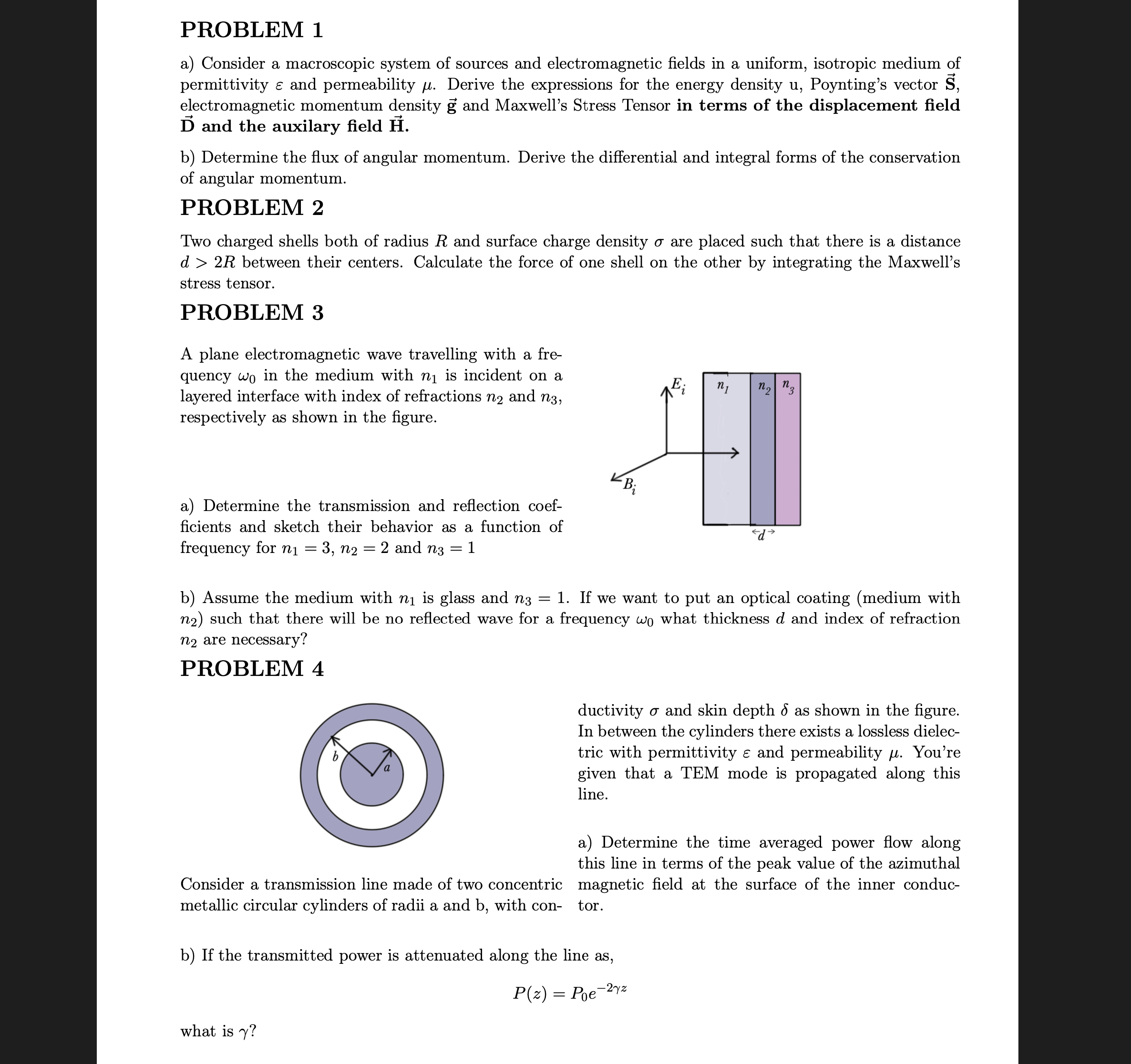Solved Problem 1a ﻿consider A Macroscopic System Of Sources