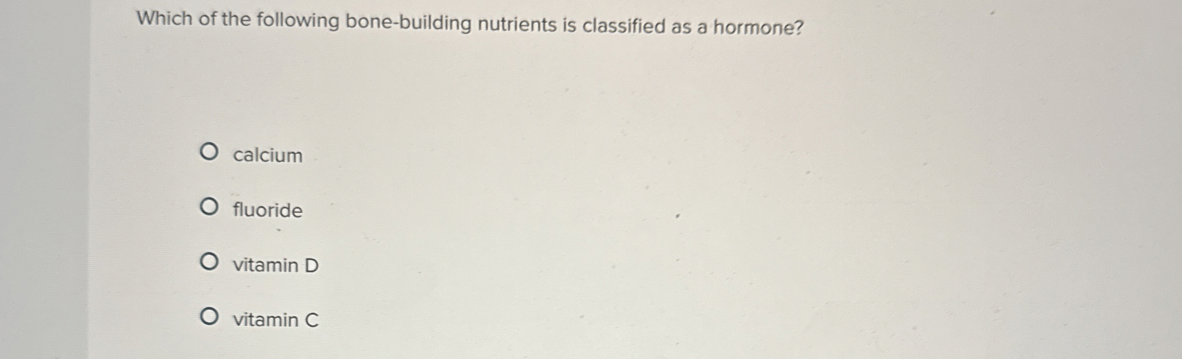 Solved Which of the following bone-building nutrients is | Chegg.com