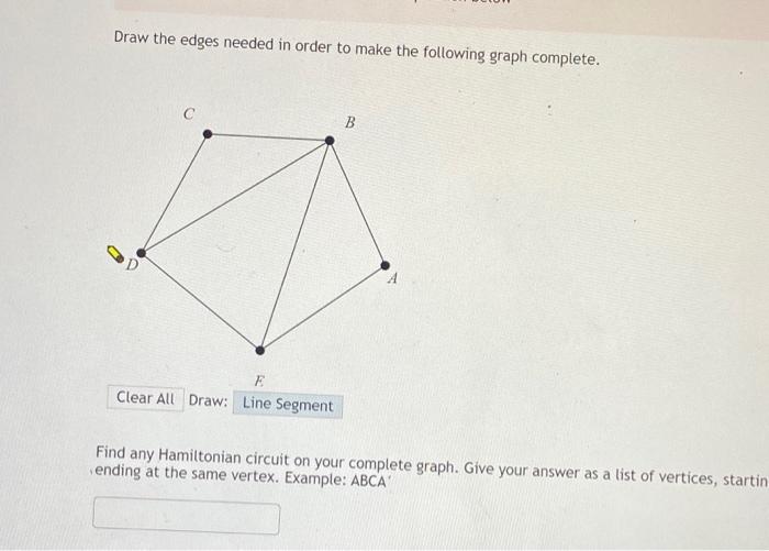 Solved Draw the edges needed in order to make the following | Chegg.com
